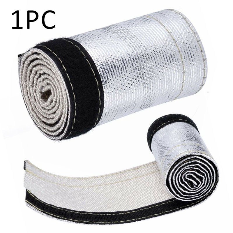 60cm Heat Shield Sleeve Insulated Wire Hose Cover Wrapping Wrap Loom ...