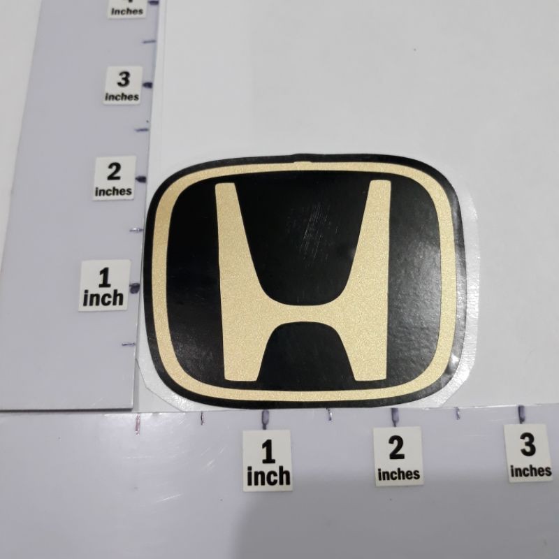 HONDA Logo STICKER/DECAL IN GOLD, SILVER & HOLOGRAM | Shopee Philippines