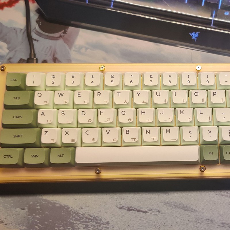 Matcha Keycaps Sublimation PBT Similar XDA Profile Russian Japanese ...