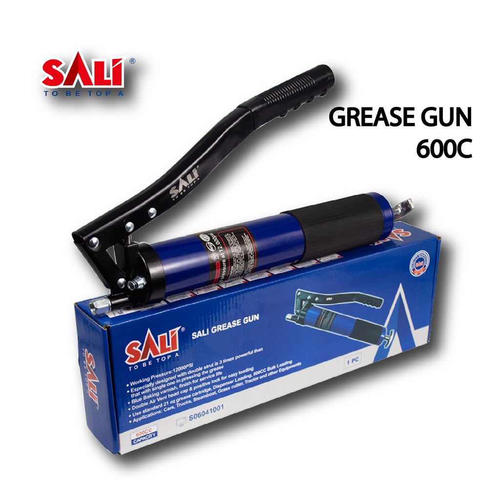 Sali Grease Gun 600cc 12000 PSI Industrial Hand Tools 21oz Grease ...