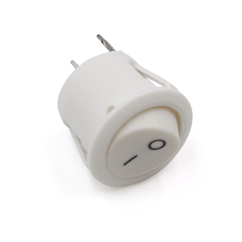 ON/OFF Round Rocker Toggle Switch 3A/250VAC ON-OFF Plastic Push Button ...