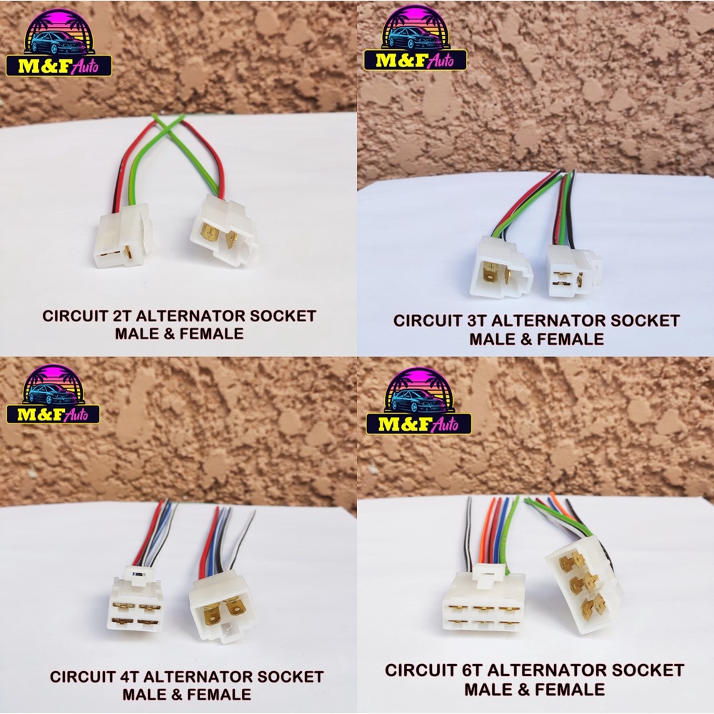 Circuit Alternator Terminal Socket Male & Female Set | Shopee Philippines