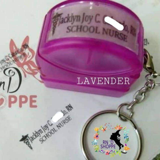 Personalized Neon Self Inking Name Stamp (free layout) | Shopee Philippines