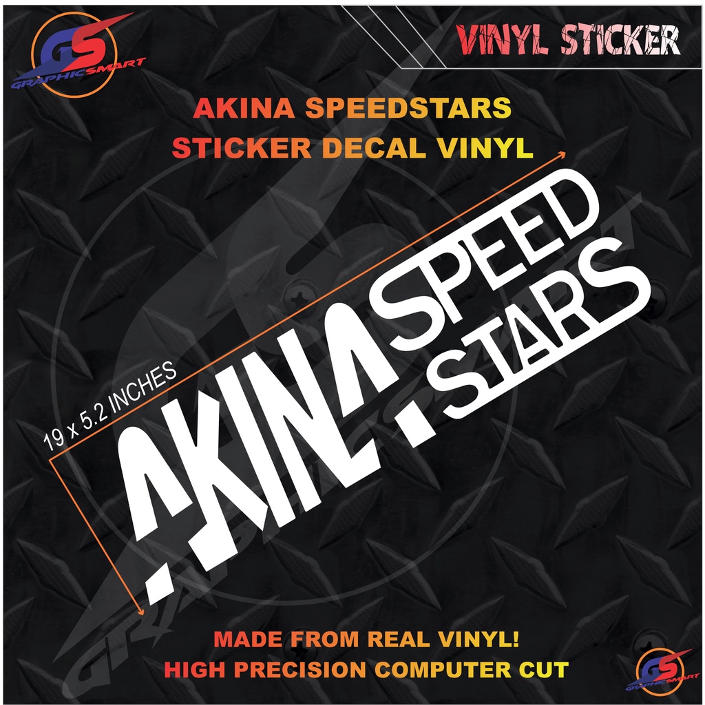 Akina Speedstars JDM Sticker Vinyl Decal | Shopee Philippines