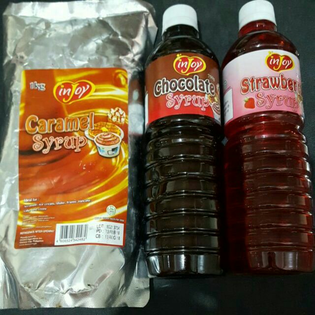 Injoy Syrup Choco Strawberry Caramel | Shopee Philippines