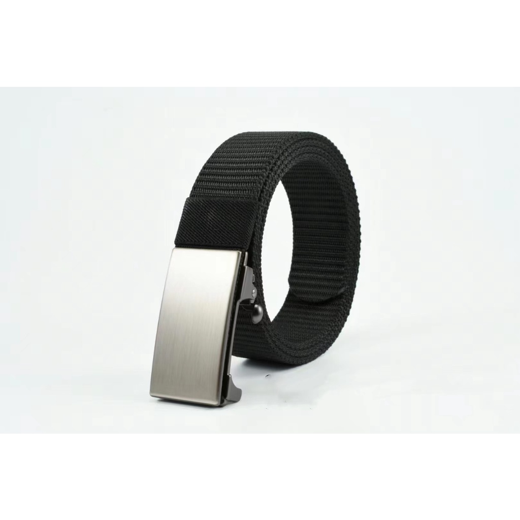 Unisex Garrison belt with plain buckle no holes (high quality) | Shopee ...