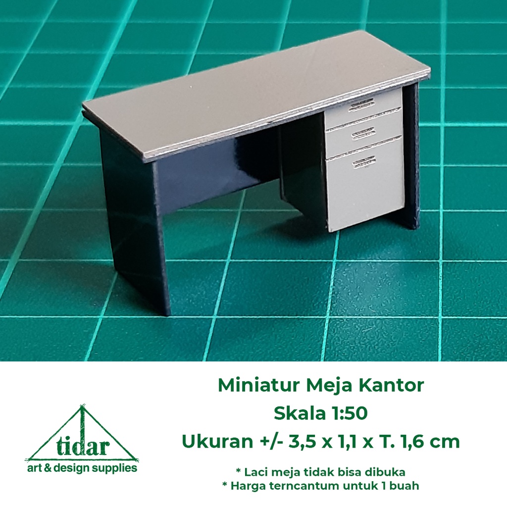 Miniature Mockup Office Desk/Work Desk/Study Desk Scale 1:50 | Shopee ...