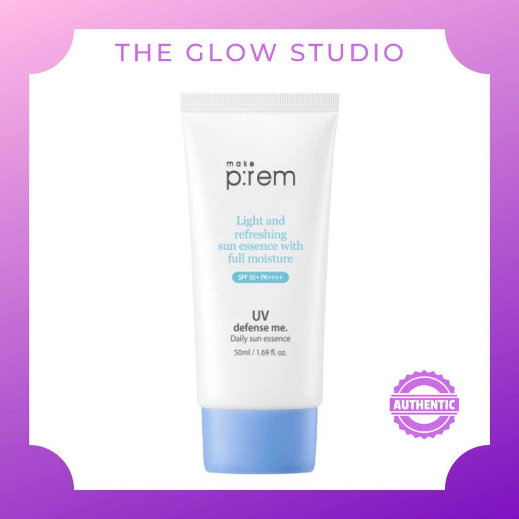 make p:rem UV Defense Me Daily Sun Essence 50ml [make prem] | Shopee ...
