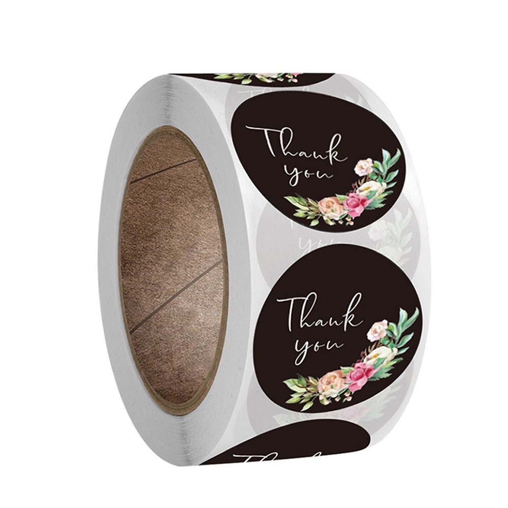 500pcs Thank You Handmade Personalized Logo Stickers Custom Gift Card ...