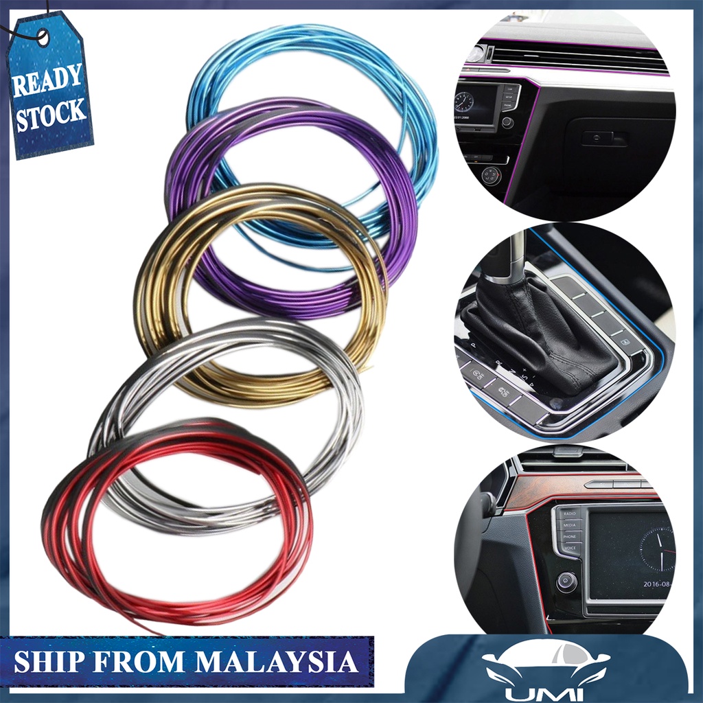 5 Meter Chrome Strip Trim Car Strip Grid Line Decorative Thread ...