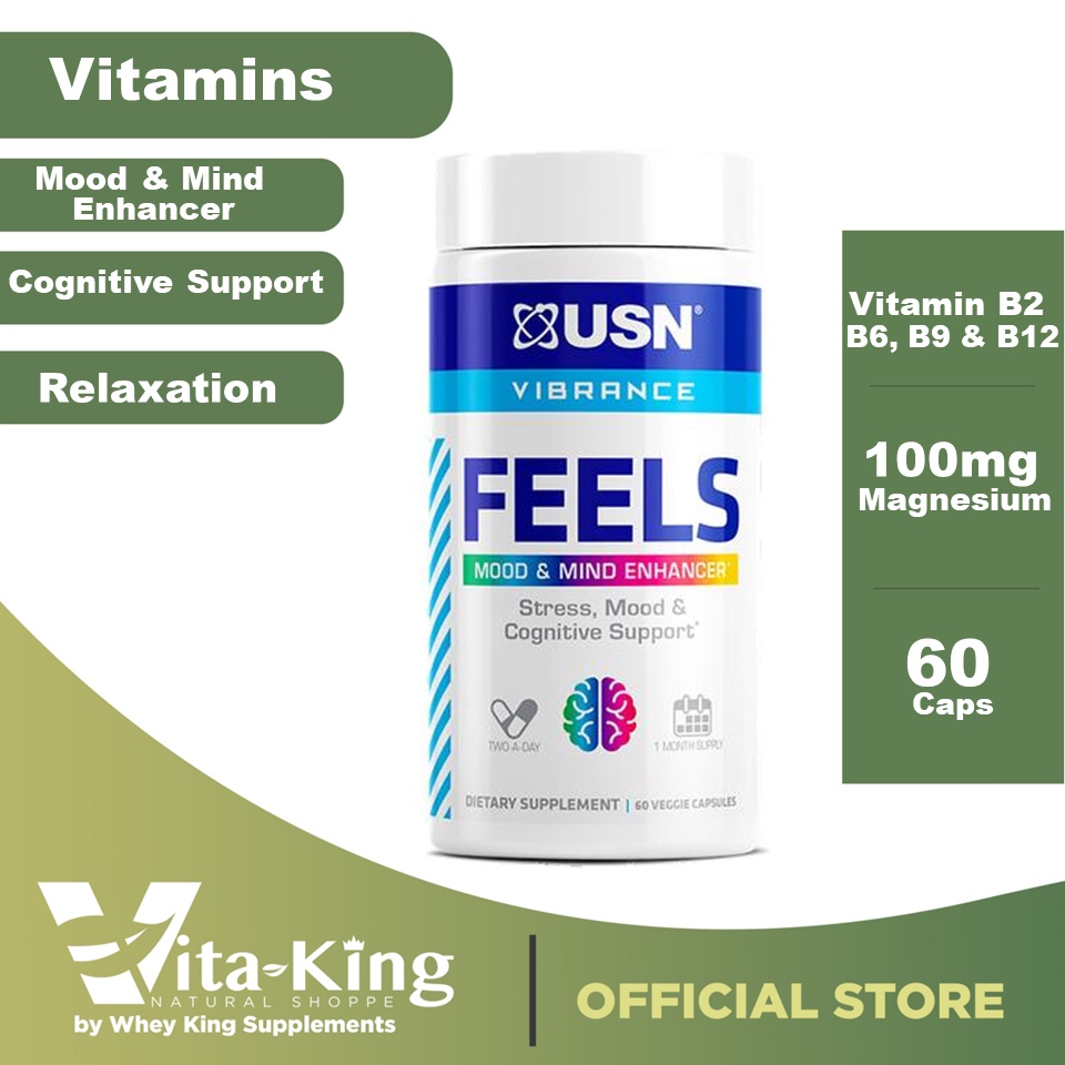 USN Vibrance Feels | 60 Caps Mood & Mind Enhancer [Exp. Date: 11/30 ...