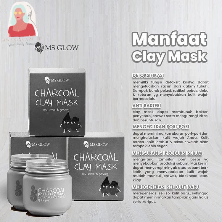 Ms GLOW MASK GREENTEA And MS GLOW MASK CHARCOAL/CLAY MASK ORIGINAL ...