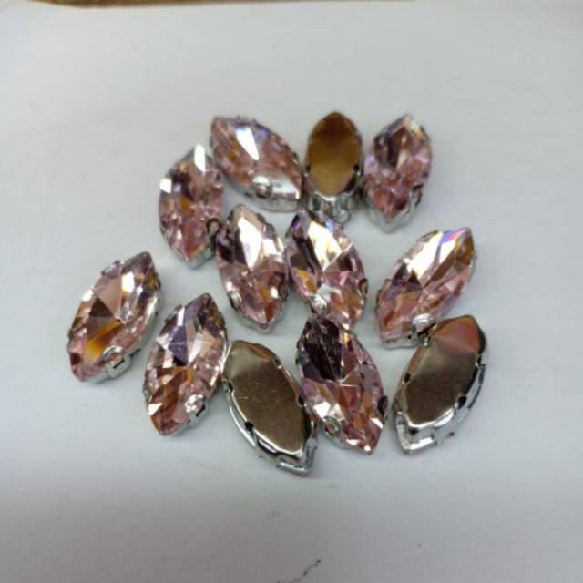 MATA Diamon Glass cangkrang Shell PREMIUM Eye Shape Size 7X15 And 6x12 ...