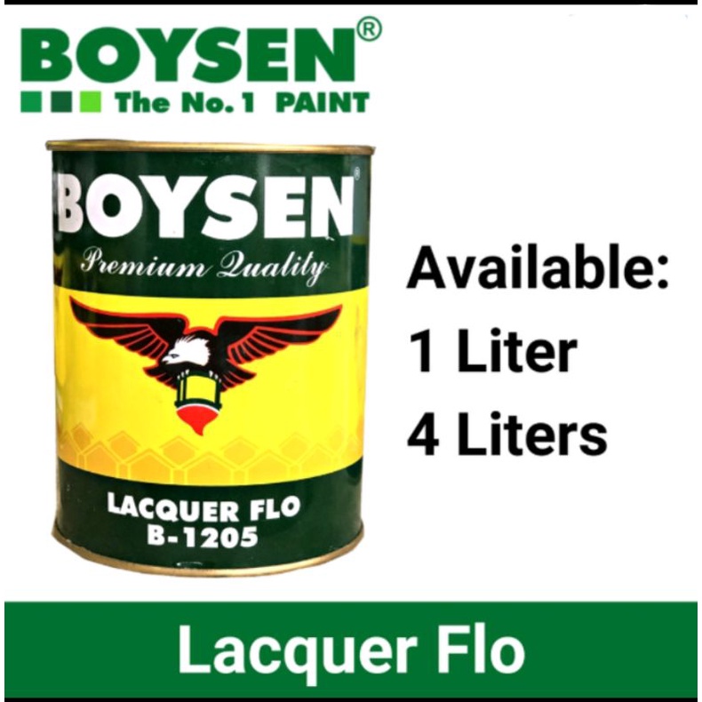 BOYSEN LACQUER FLO B1205 LITER / GALLON SOLVENT BASED PANGHALP SA MGA ...