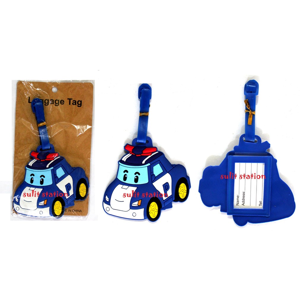 CHARACTER ROBOT POLICE CAR TRAVEL NAME ID LUGGAGE BAG TAG | Shopee ...