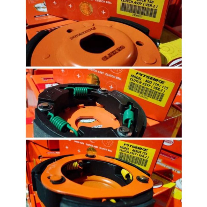 PITSBIKE CLUTCH ASSY AEROX NMAX CLUTCH SHOE ASSEMBLY LINING AEROX155 V1 ...