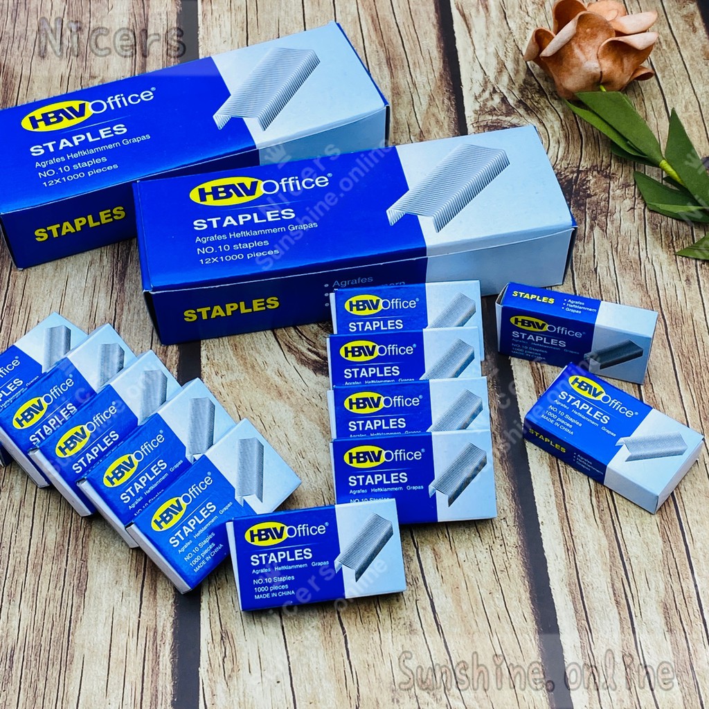 HBW #10 Staple Wire Standard Staples 1DOZ | Shopee Philippines