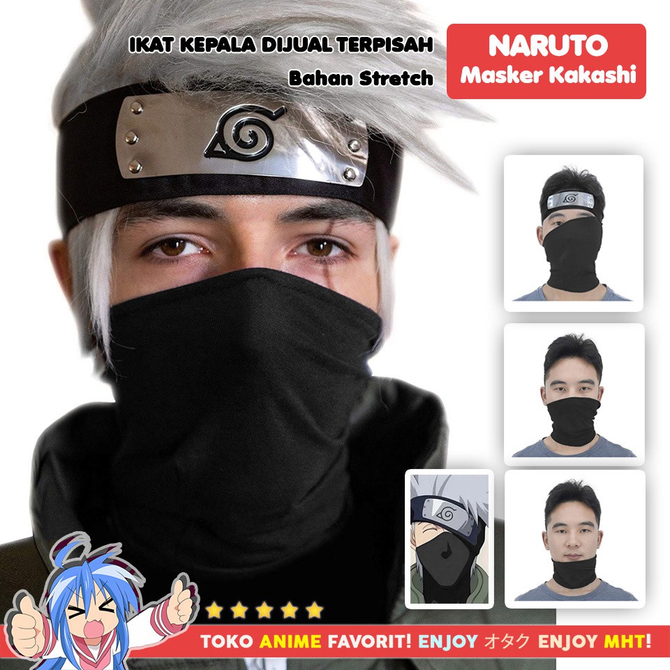Naruto Anime Cosplay Kakashi Hatake Mask | Shopee Philippines