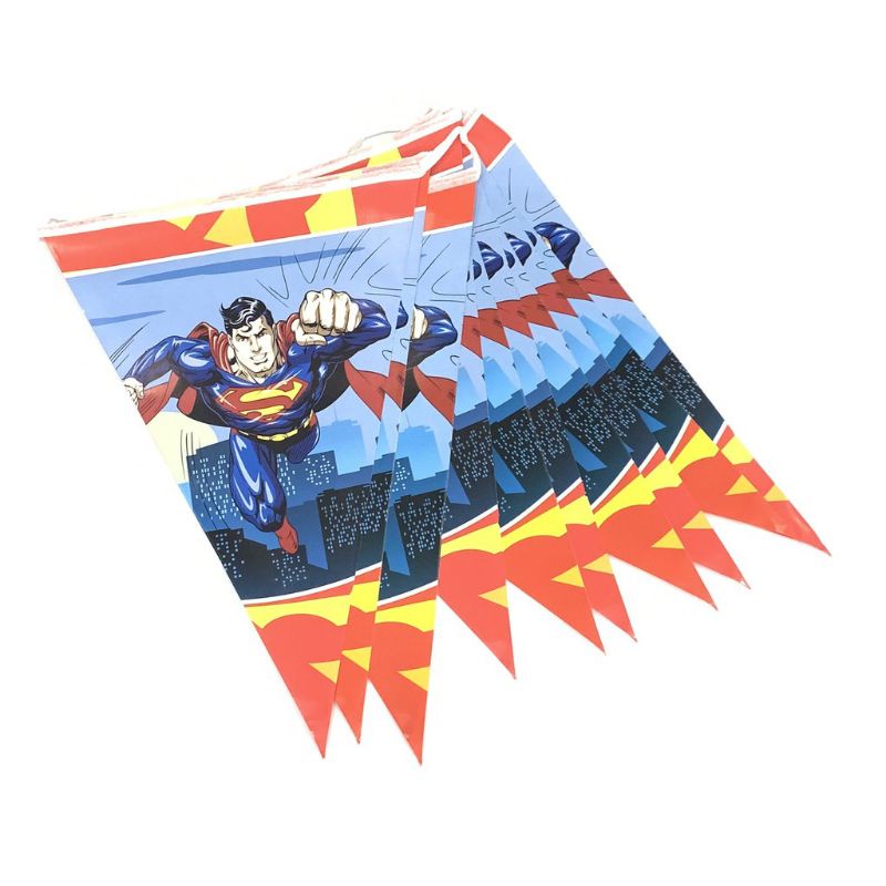1pack Supermæn Banderitas 2.5meters | Character Banderitas | Shopee ...