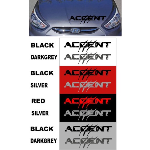 Hyundai Accent Hood Sticker Monster Claw Design | Shopee Philippines