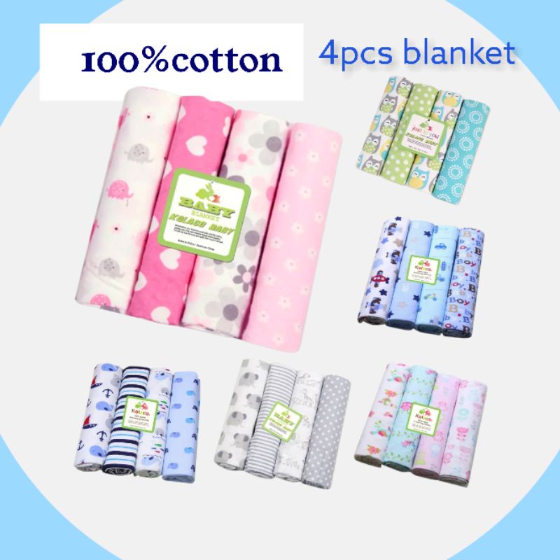 Baby receiving blanket swaddle flannel Newborn blanket cotton pranela 4 ...