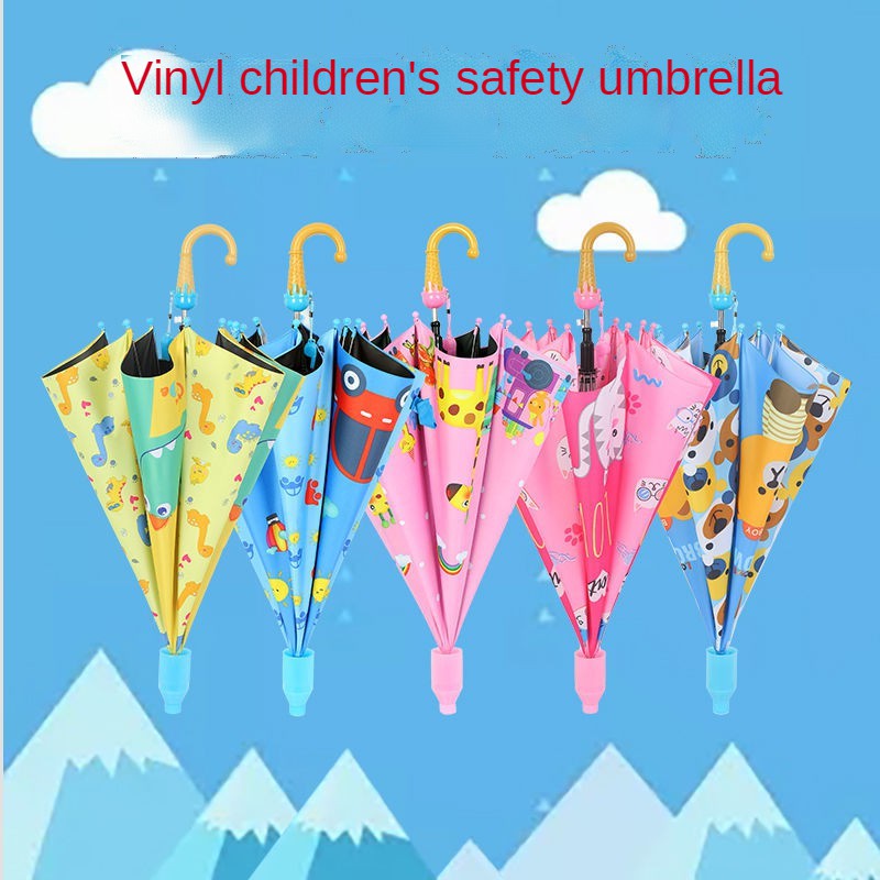 Kindergarten Umbrellas for Boys And Girls Holding Long Umbrellas for ...
