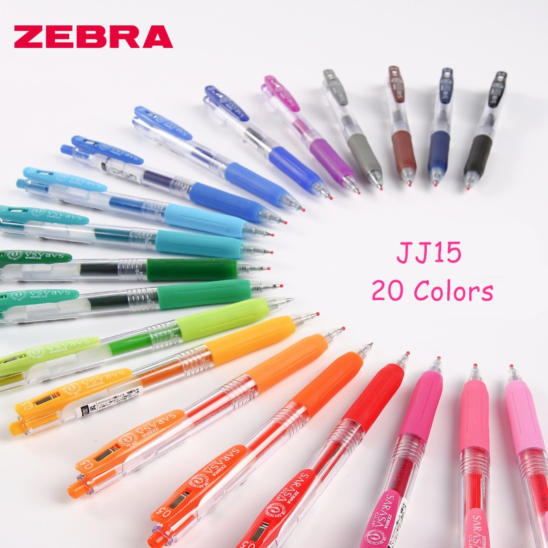 ZEBRA SARASA CLIP JJ15 GEL PEN, 0.5 MM PEN HEAD (20 COLORS) | Shopee ...