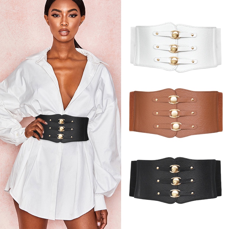 Elastic Wide Corset Belts For Women Waist Plus Size Belt Female Dress Waistband Big Stretch