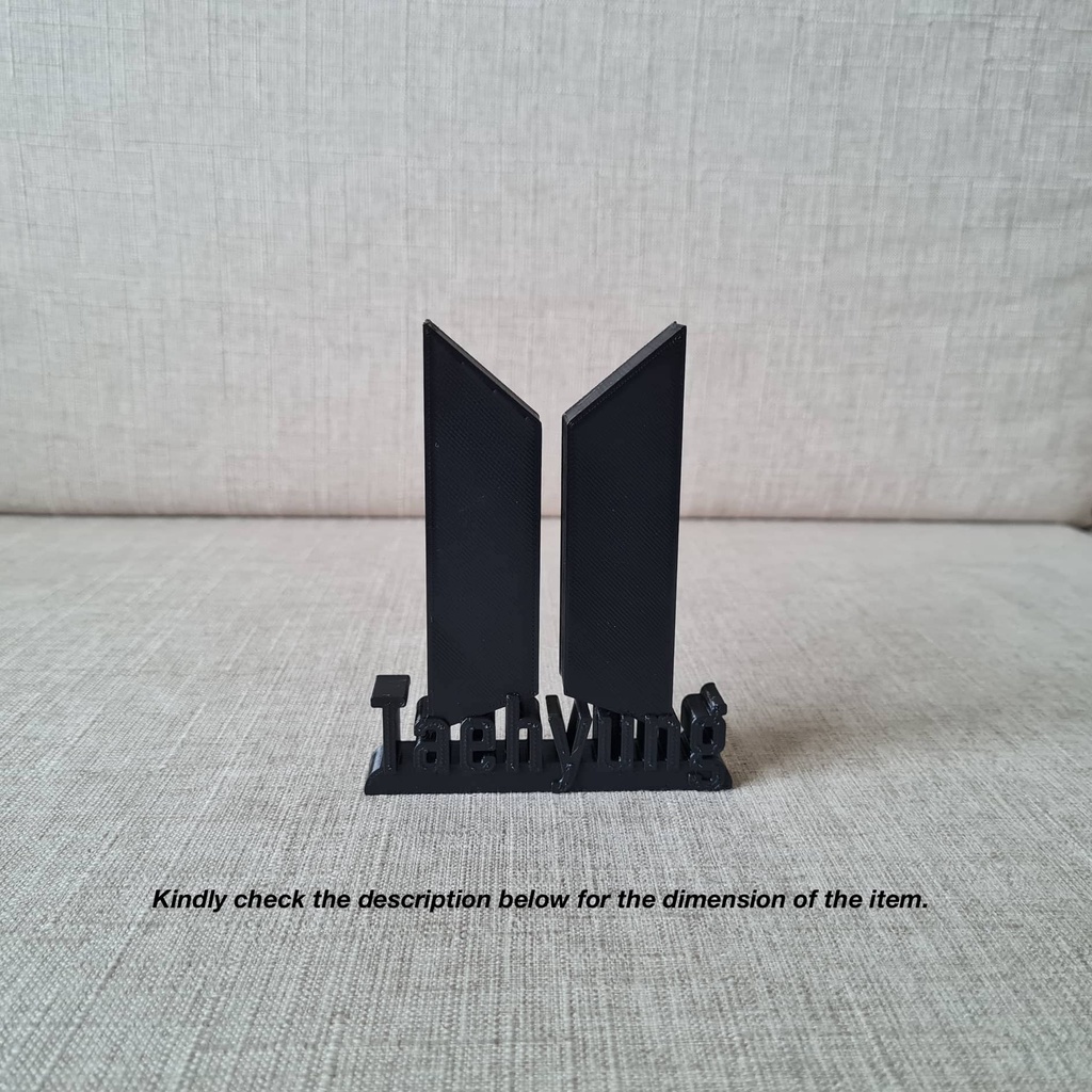 3D Printed Kpop Logo Decor (BTS Logo Taehyung/V) | Shopee Philippines