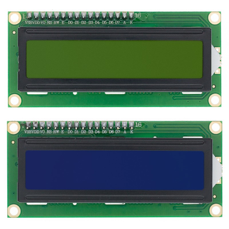 LCD1602 1602 LCD Module Blue / Yellow Green Screen 16x2 Character LCD Display PCF8574T PCF8574 ...