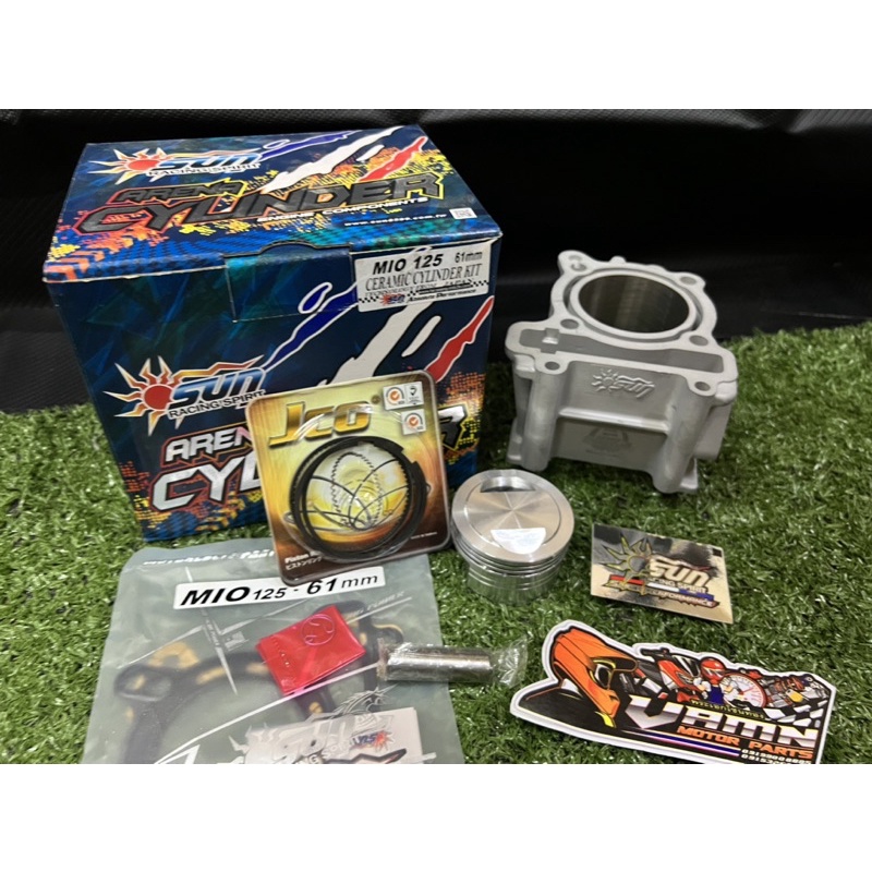 Sun Racing Ceramic Cylinder Block kit Mio 125 Mio125 61mm | Shopee ...