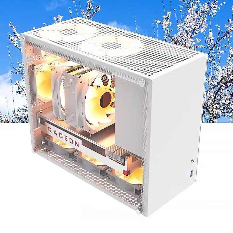 ZZAW C2 Plus Computer Case Support Full Size MATX Motherboard+ATX Power ...