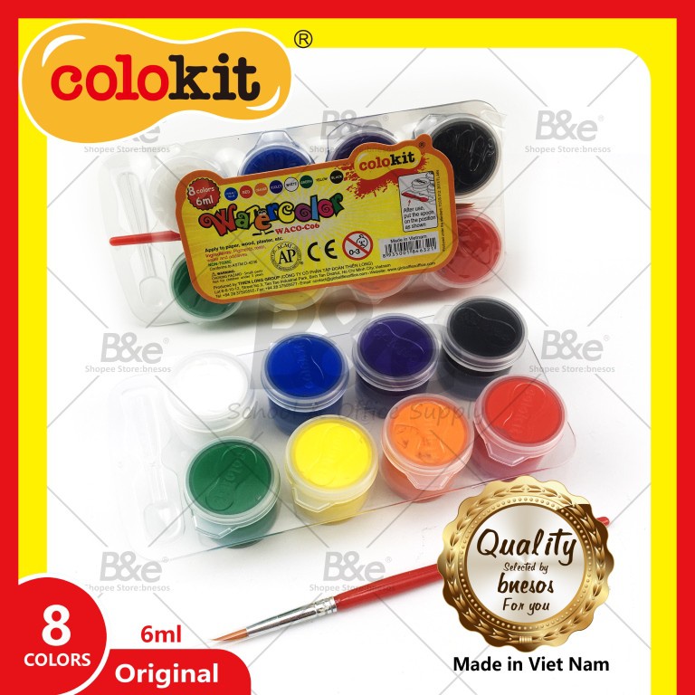 Stationary School Supplies Colokit Watercolor Water color SET 6ML ...