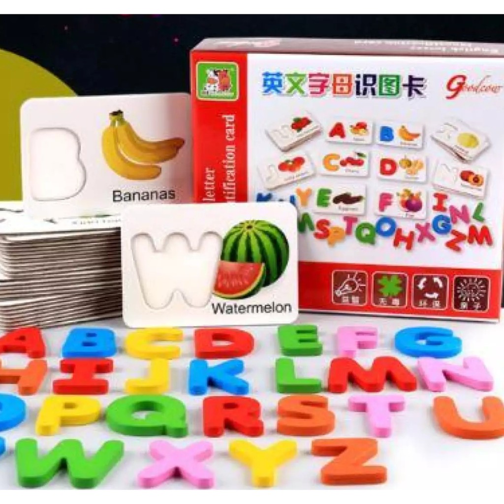 TFL Alphabet ABC Letter Number Matching Flash Cards Set for Baby ...