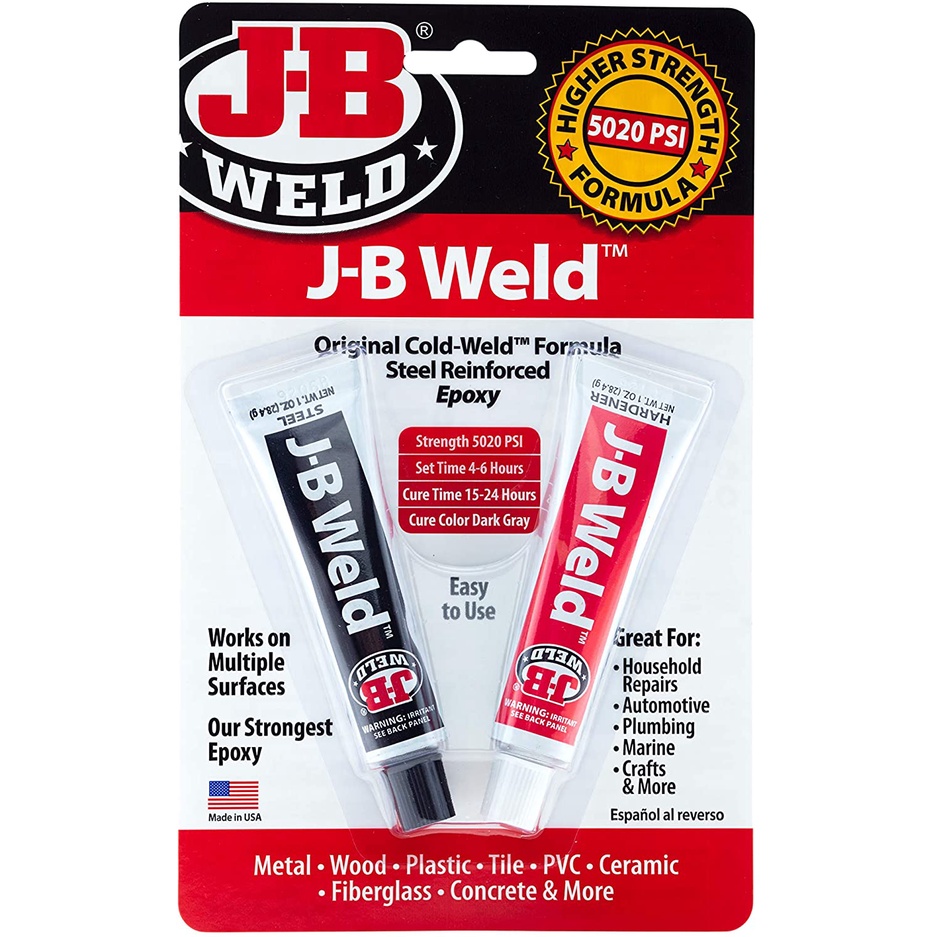 J-B Weld KwikWeld Quick-Setting Steel Reinforced Epoxy, 03/04/2024