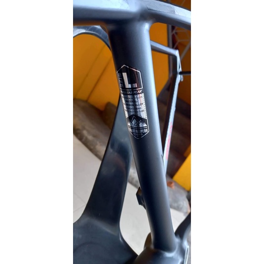 AUTHENTIC MOUNTAIN PEAK FRAME EVEREST PRO 27.5 LARGE MATT BLACK RED FOR ...