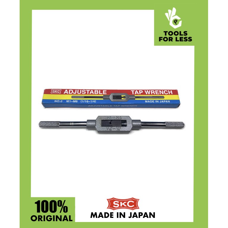 SKC Adjustable Tap Wrench No.0 1/16-1/4" or M1-M6 Made in Japan | Shopee Philippines
