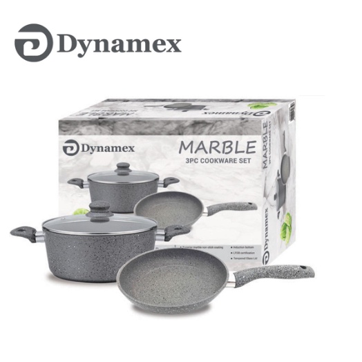 Dynamex Marble 3pcs Induction Cookware Set (on-hand) | Shopee Philippines