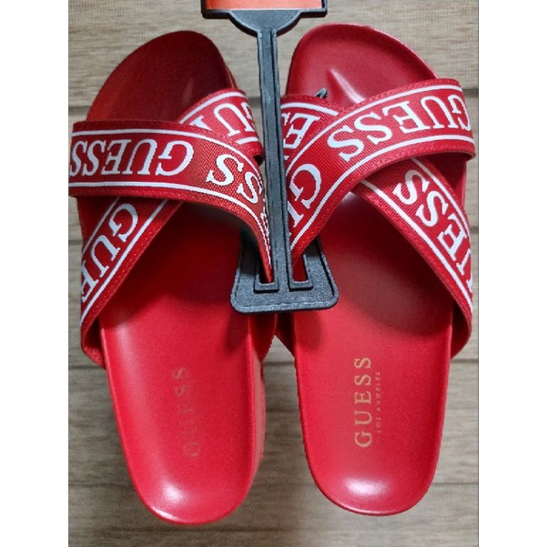 Guess Cross Slides (Red and Black available) | Shopee Philippines