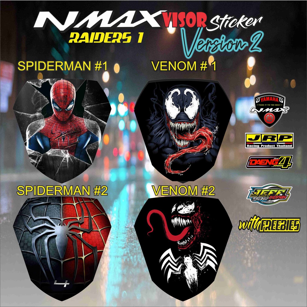 NMAX VISOR STICKER v2 | Shopee Philippines