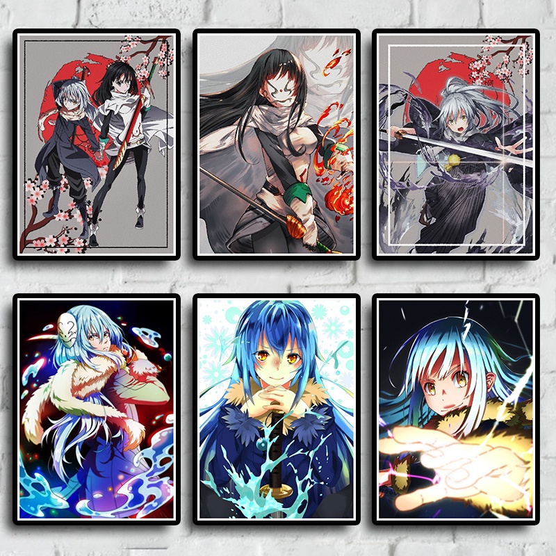 Rimuru Tempest Kraft Paper Home Room Decor wall poster Vintage Art ...