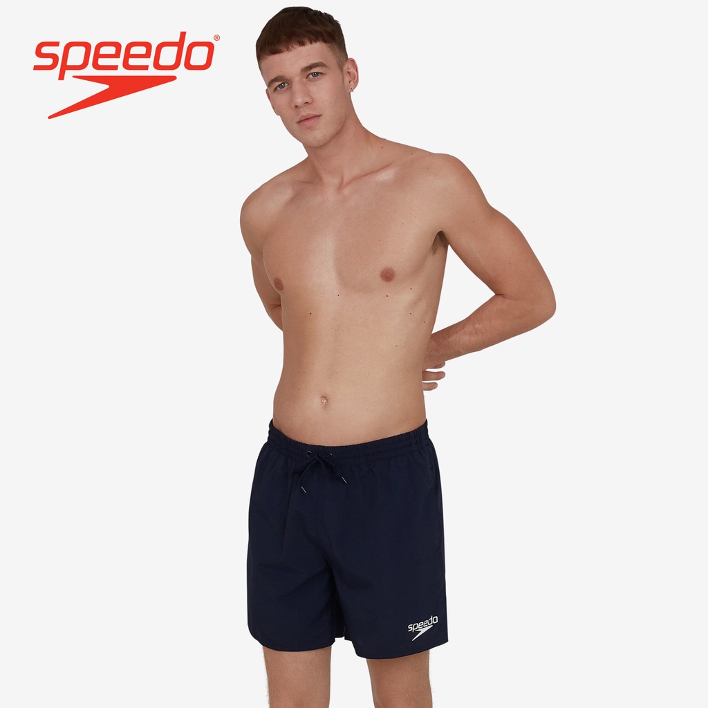 Speedo Men's Leisure Watershorts Essentials 16 Inch - Navy Blue - 8 ...
