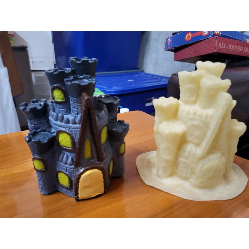 A29 Stucco Doll Mold Castle Shape With Base For Easy Pouring. | Shopee ...