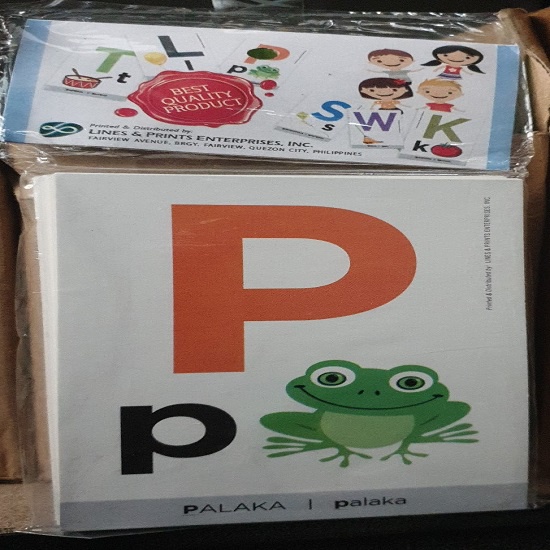 Filipino Alphabet With Pictures Flashcards (Small) | Shopee Philippines