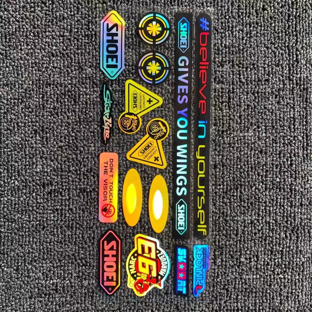 Japanese JDM AKRAPOVIC MOTUL Brembo GoPro Vinyl Holographic Sticker For Motorcycle Stickers And ...