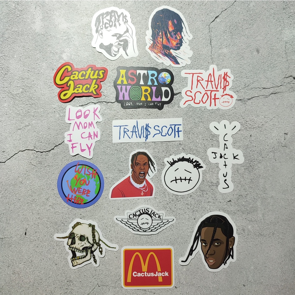TRAVIS SCOTT WATERPROOF VINYL STICKERS | Shopee Philippines