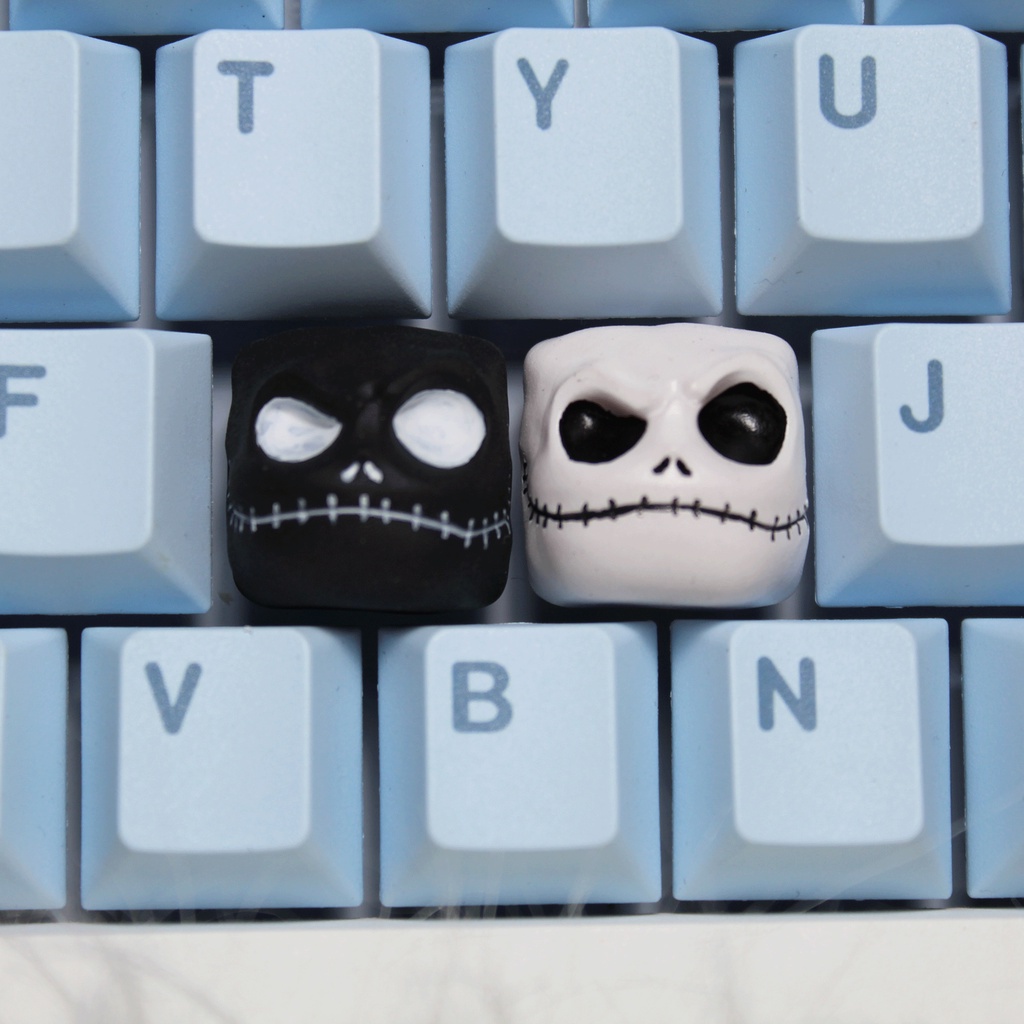 Halloween black and white simple keycaps nightmare before Christmas ...