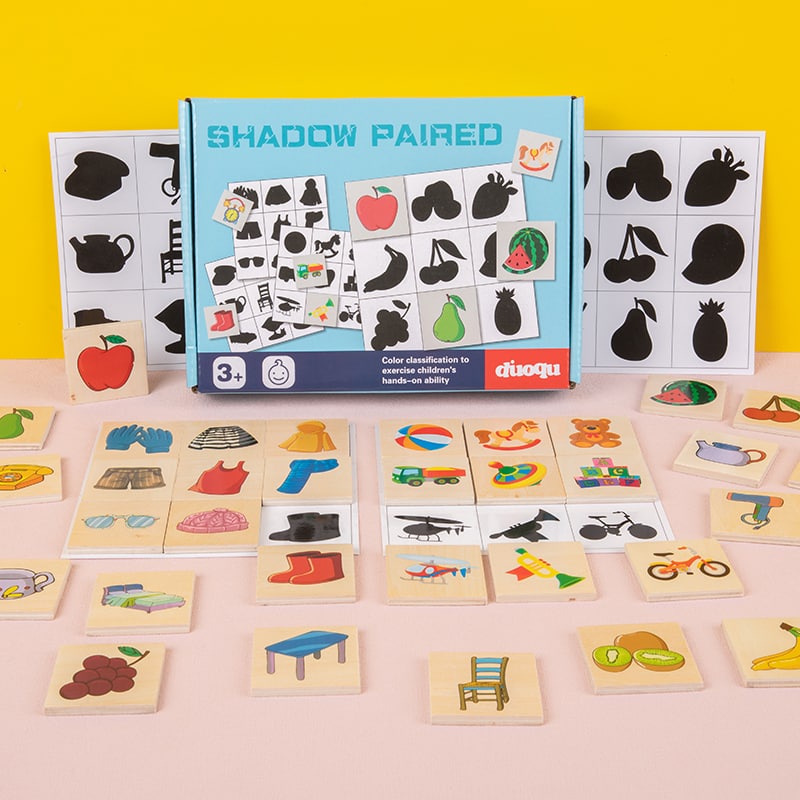 Wooden Shadow Pairing / Shape Shadow pairing toy | Shopee Philippines