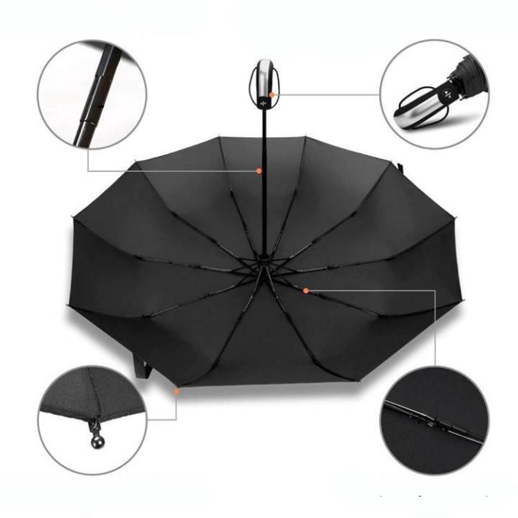 2-way automatic umbrella with 2 layers of UV protection | Shopee ...