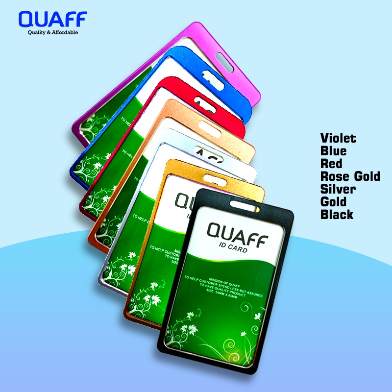 QUAFF Alloy ID Holder Vertical (5pcs) | Shopee Philippines